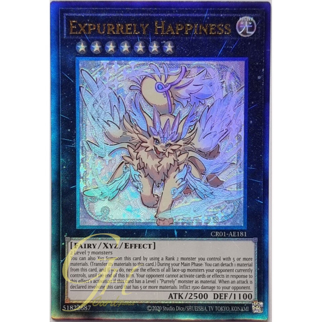 Yugioh [CR01-AE181] Expurrely Happiness (Ultimate Rare) | Shopee Thailand