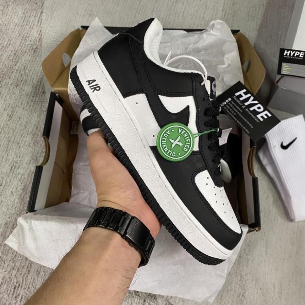 Nike Air AF1 Force 1 PANDA รองเท้าผ้าใบหุ้มข้อกลางสีดำสีขาวผู้ชาย ...