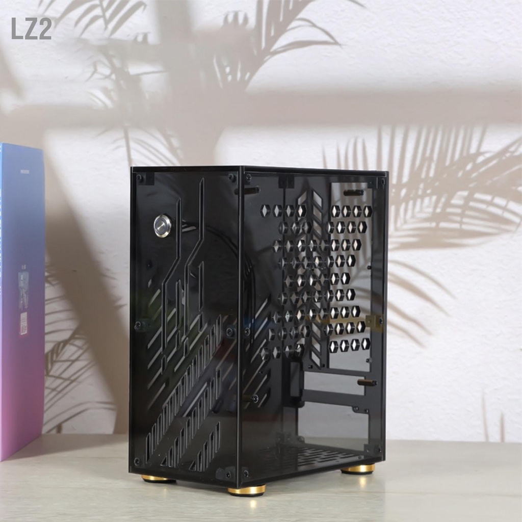 LZ2 กรณี Mini ITX 4.3L แผงอะคริลิคใส 360 องศา Cooling CUSHIONING เท้า ...