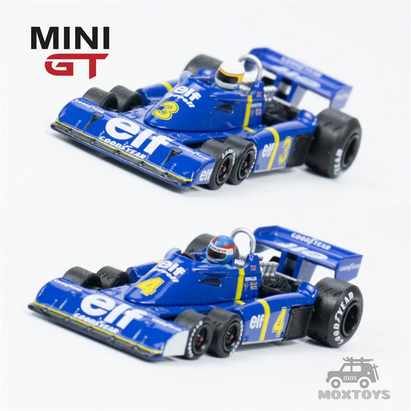 Mini GT 1:64 Tyrrell P34 #3 Jody Scheckter / #4 โมเดลรถยนต์ Patrick Depailler 1976 Swedish GP ...