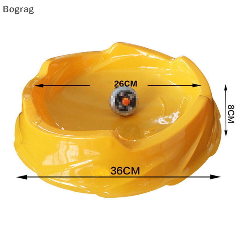 [Bogr] ของเล่นลูกข่างเบย์เบลด ไจโร สนามกีฬา โลหะผสม สีเหลือง ของขวัญ ...