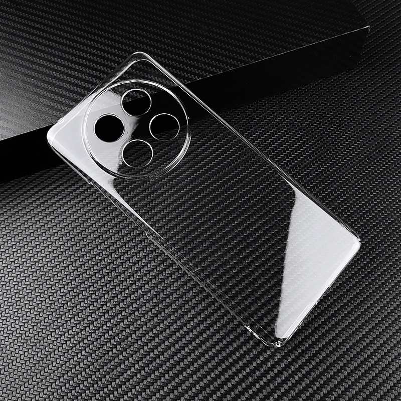 สําหรับ Oppo A2 Pro A2Pro 5G 6.7 นิ้ว เคลือบเงา คริสตัล PC แข็ง เต็มรูปแบบ เคสใส ป้องกันกล้อง เค ...