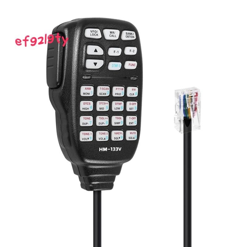 【ef92l9ty】ไมโครโฟนลําโพงมือถือ Hm-133 สําหรับวิทยุ Icom IC-207H IC-880H ...