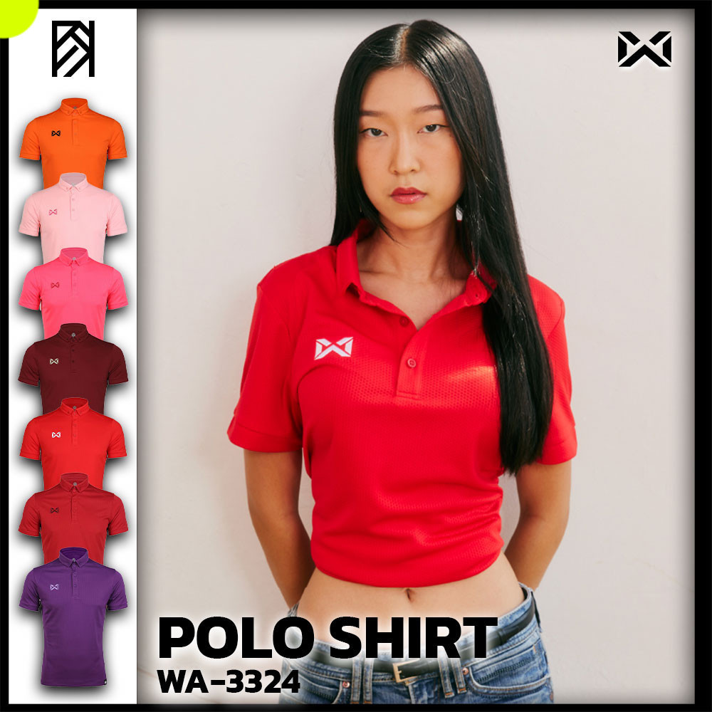 Sport เสื้อโปโล WARRIX วอริกซ์ BUBBLE เสื้อ WARRIX WA-3324 WA-PLA024 ผ้า POLYESTER S2 แท้100% ...