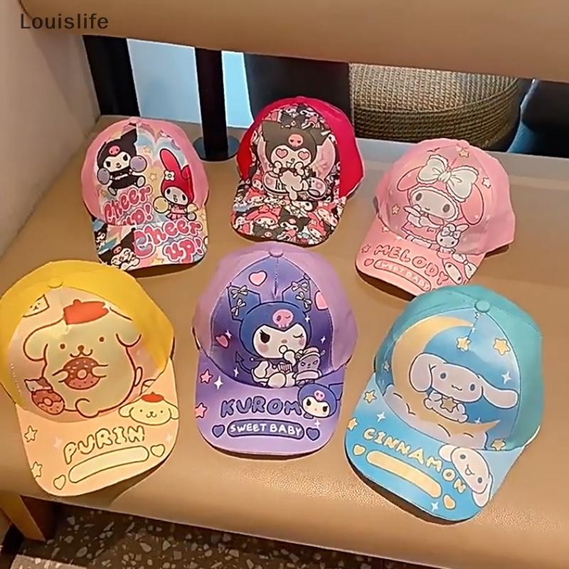 Llph Kawaii Kuromi Hello Kitty Sanrio เบสบอลหมวกนักเรียนกีฬากลางแจ้ง Sun หมวกพิมพ์ Breathable ...