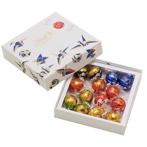 Lindt Chocolate Lindor Japan Collection Box with 14 Pieces, Crane ...