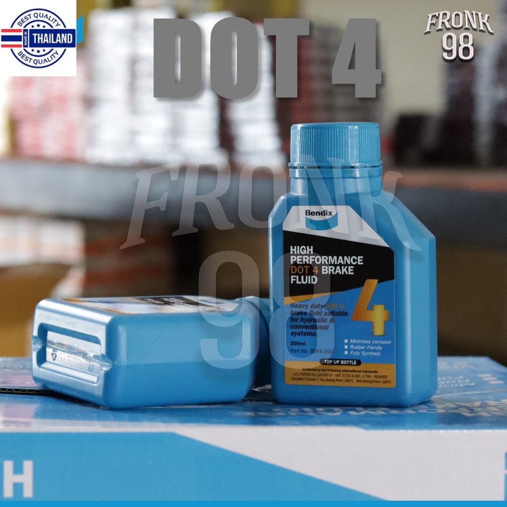 Bendix น้ำมันเรคสังเคราะห์แท้ "DOT4" 200ml. | Shopee Thailand