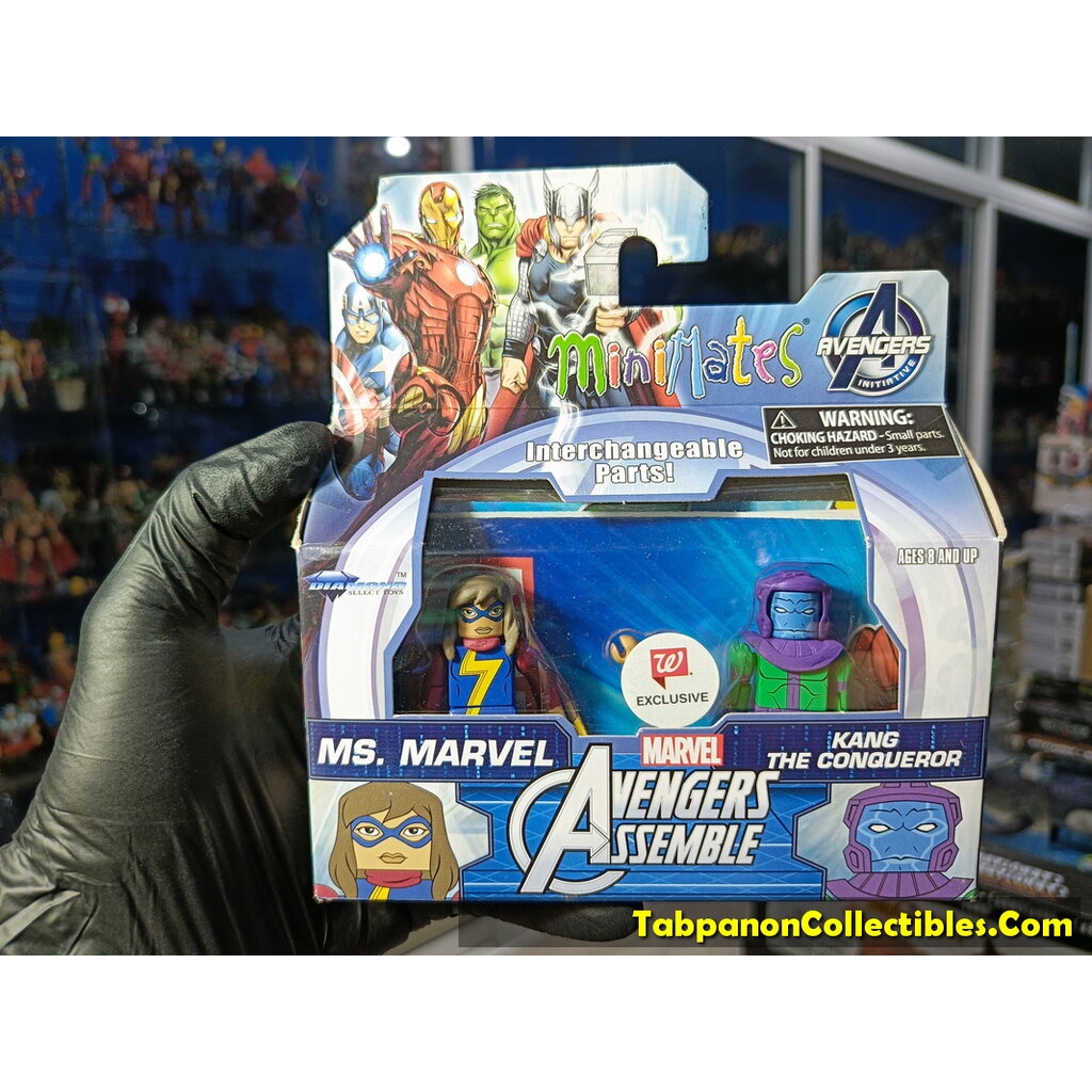 Minimates Marvel Walgreens S5 Ms.Marvel and Kang The Conqueror 2-Pack ...