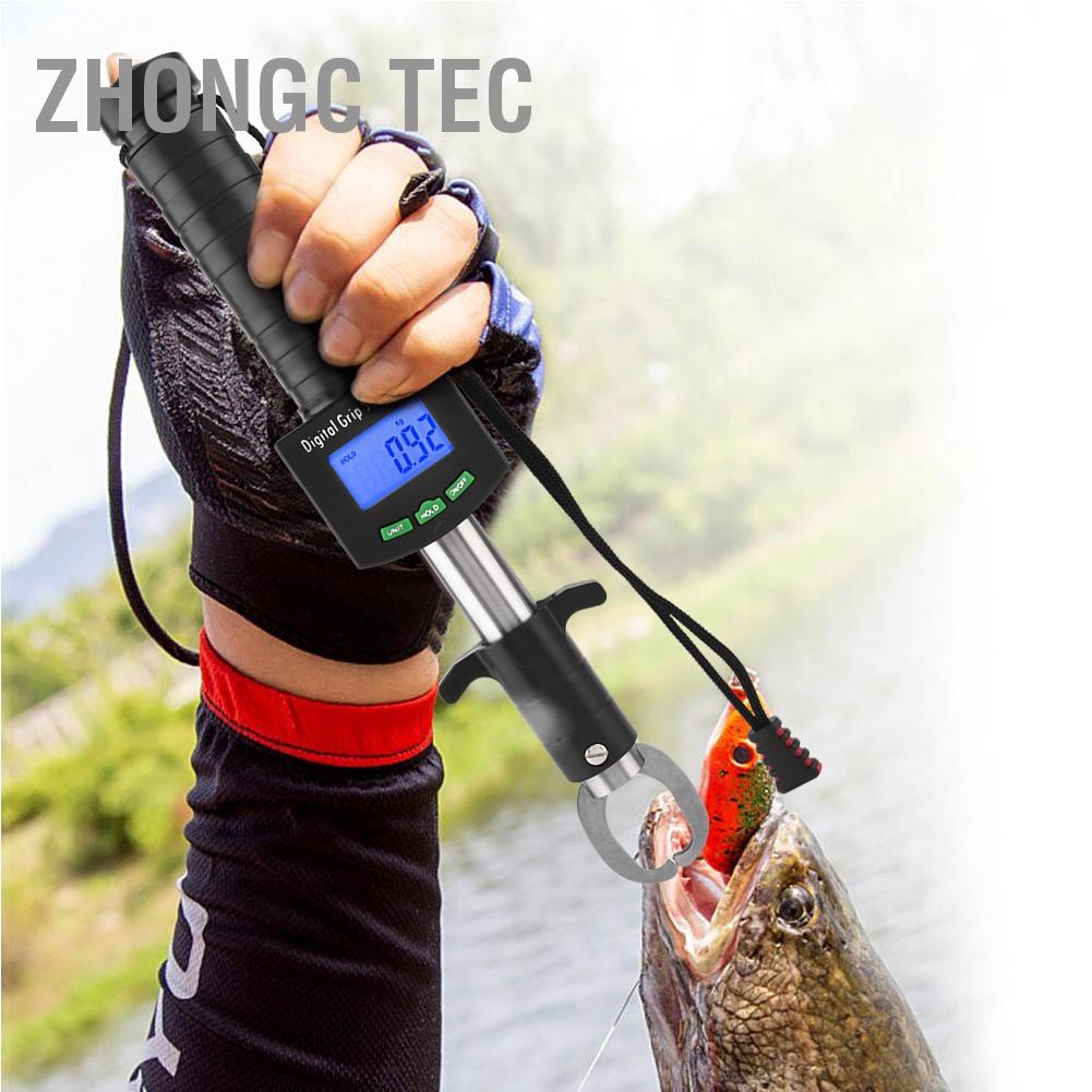 Zhongc Tec 3 in 1 Digital Fish Grip Scale 25กก./55lb Lip Gripper ...