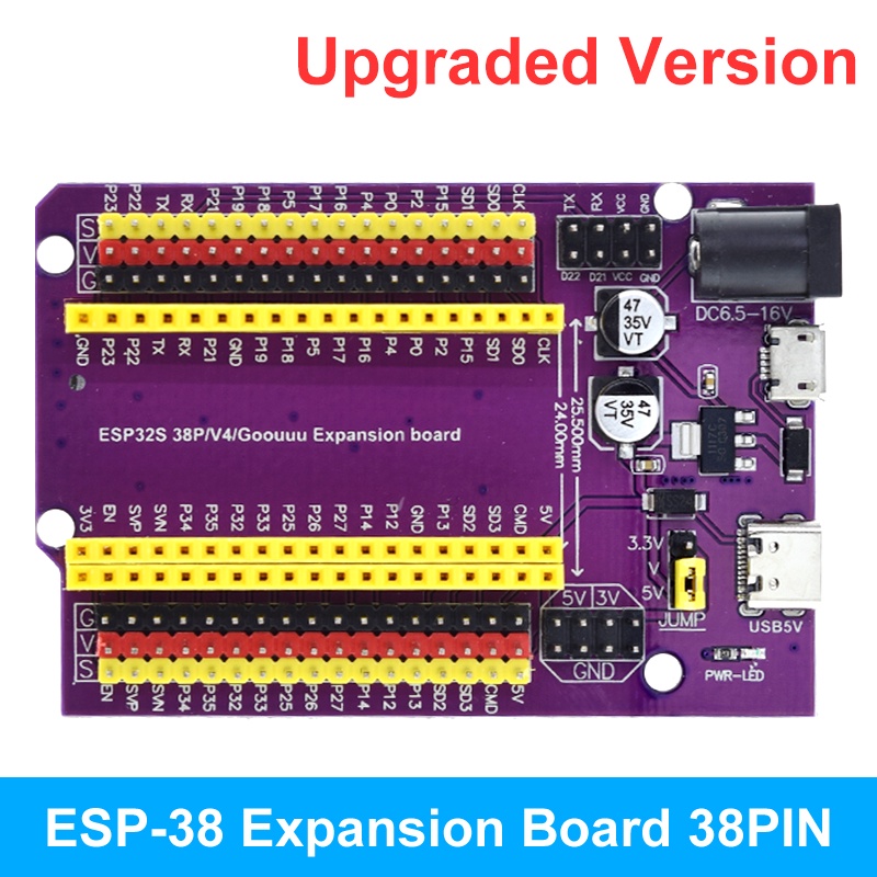 บอร์ดทดลอง ESP32 WiFi และบลูทูธ พลังงานต่ํามาก ESP-32S ESP32-WROOM-32D ...