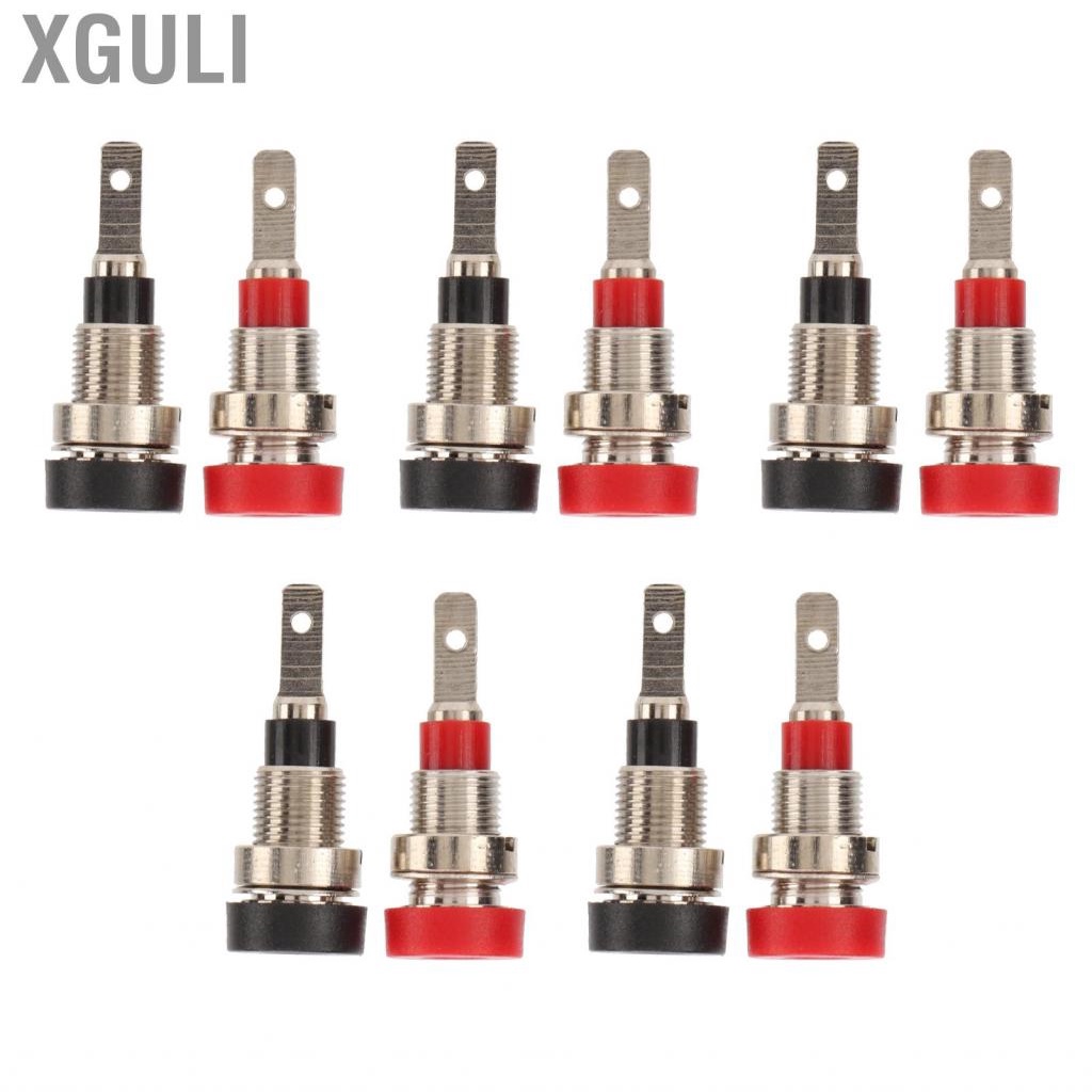 Xguli 10X Banana Socket Brass 2mm Panel Connector Terminals For ...