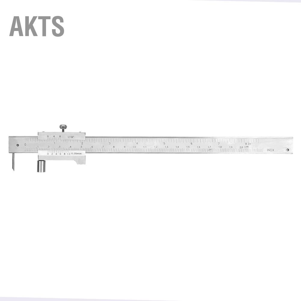 AKTS วัด เครื่องมือ สแตนเลสแบบพกพาเวอร์เนียคาลิปเปอร์ 0-200 มม. ไม้ ...