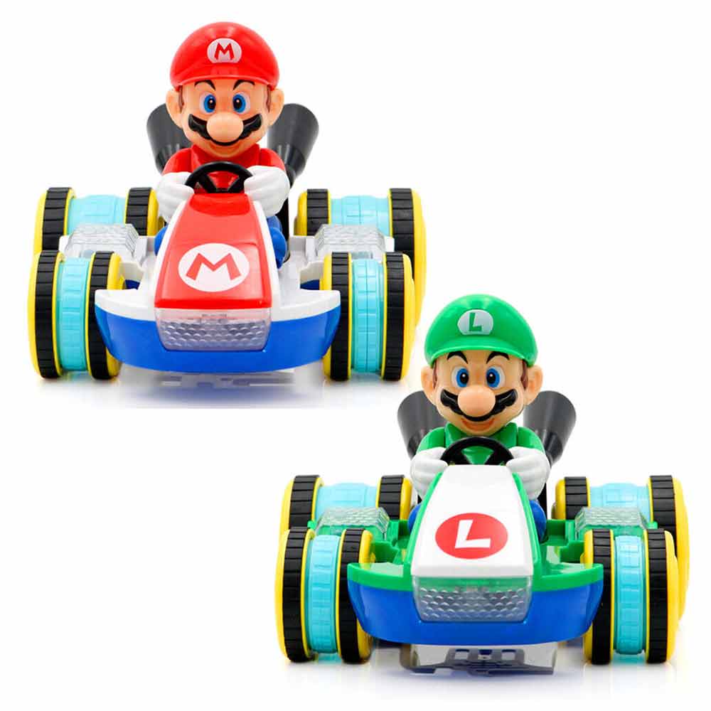 Super Mario Luigi Radio Remote Control RC Racing Kart Cars Vehicle Kids ...