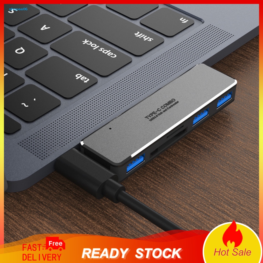 Setn 5-in-1 เครื่องอ่านการ์ด Type C เป็น USB 30 ฮับ อเนกประสงค์ สําหรับแล็ปท็อป คอมพิวเตอร์ ...