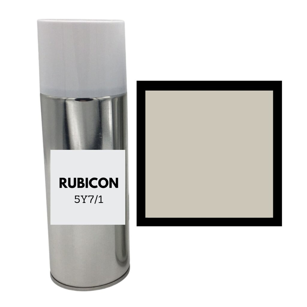 RUBICON 5Y7/1 สีควันบุหรี่ย่น (Light Grey) สีสเปรย์สำหรับงานซ่อมงานสีตู้ ใช้สำหรับตู้ Standard ...