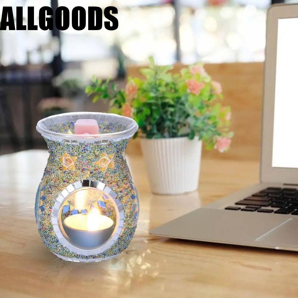 Allgoods หัวจุดน้ํามันหอมระเหย แก้วโมเสค ทนทาน แนวโรแมนติก คลาสสิก หลากสี ของขวัญคริสต์มาส ...