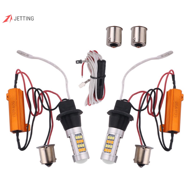 Jtth หลอดไฟเลี้ยว LED โหมดคู่ 2 ชิ้น และไฟเดย์ไลท์ DRL WY21W JTT ...