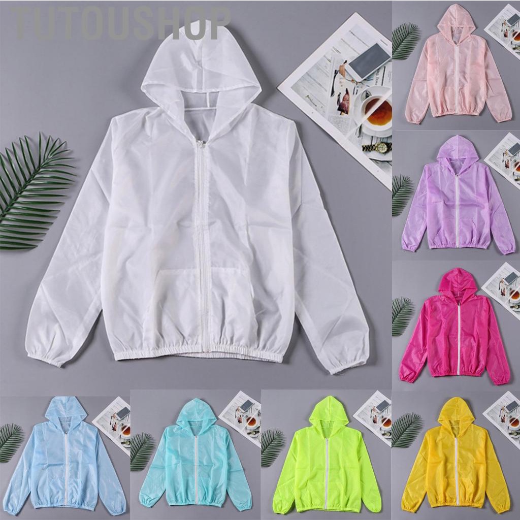 Tutoushop Sun Protection Clothing Summer Thin Protective Breathable ...