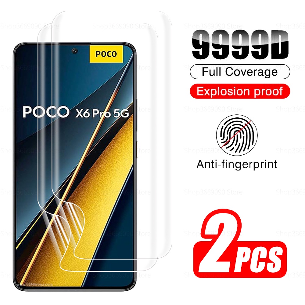 ฟิล์มไฮโดรเจลนิ่ม กันรอยหน้าจอ สําหรับ Xiaomi Poco X6 Pro 5G Poko ...