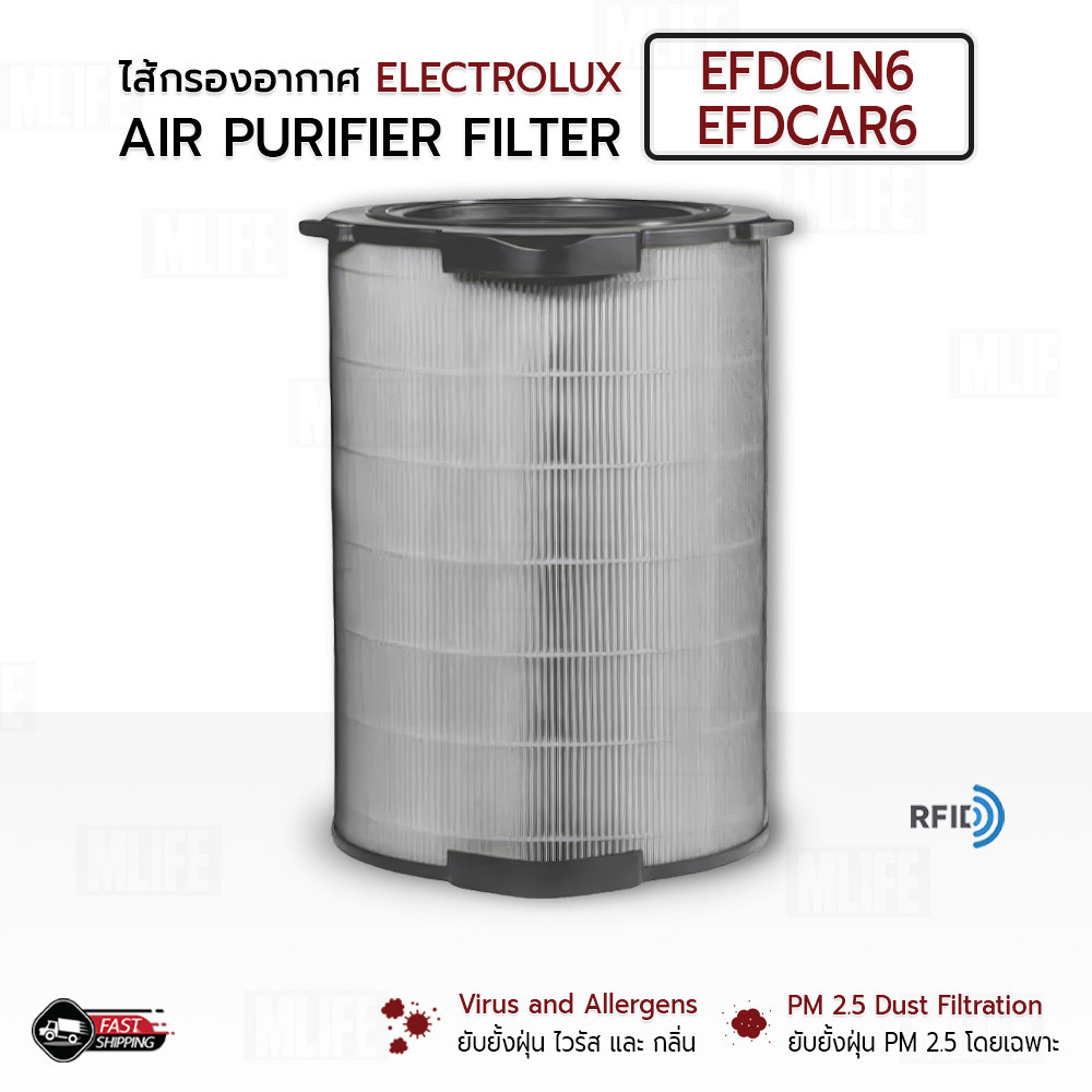 MLIFE - ไส้กรอง เครื่องฟอกอากาศ Electrolux Pure A9 รุ่น EFDCLN6 PA91 ...