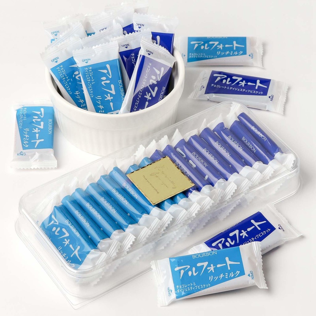 Bourbon Alfort Chocolate & Rich Milk 16 Pieces Gift Box Share Set Large ...