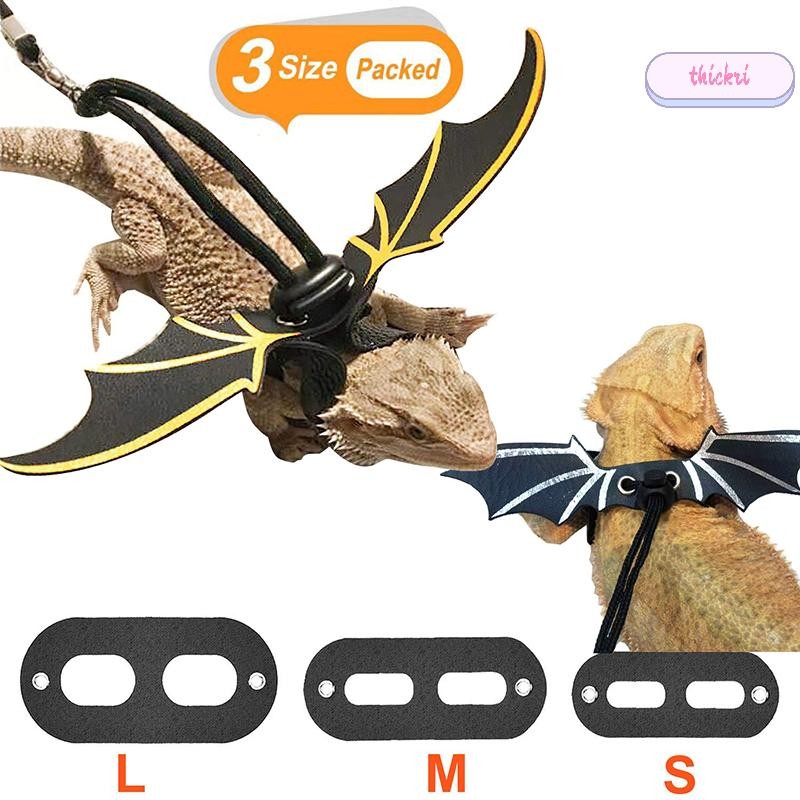 Tt 4 ชิ้นสัตว์เลื้อยคลาน Lizard Gecko Bearded Dragon Harness และ Leash ...