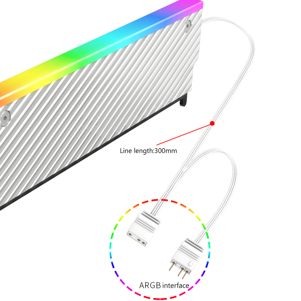 5v 3PIN ARGB RAM ฮีทซิงค์หม้อน้ํา Cooler DDR ฮีทซิงค์สําหรับ DDR2 DDR3 DDR4 DDR5 [Ciflying.th ...