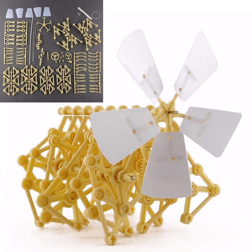 ปริศนาสิ่งมีชีวิต Wind Powered Walker Strandbeest Assembly DIY ชุดโมเดล ...