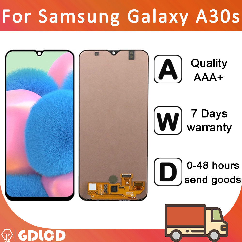 อะไหล่หน้าจอสัมผัส LCD แบบเปลี่ยน สําหรับ Samsung Galaxy A30s LCD A307 ...