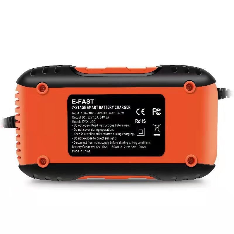 7-Segment 12v24v4a Motorcycle Battery Battery Charger Battery Smart ...