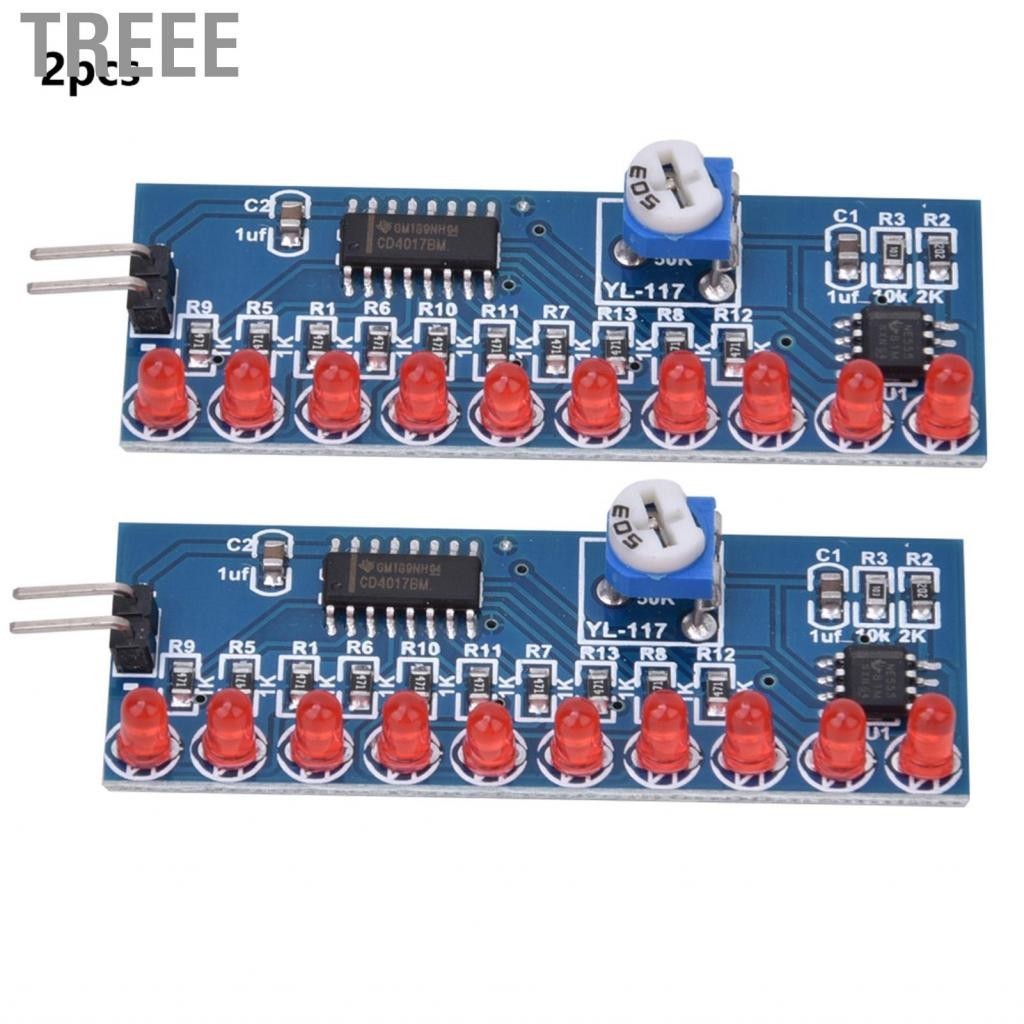 Treee 2 Pcs NE555+CD4017 LED Chaser Water Flowing Light Module DIY Kit ...