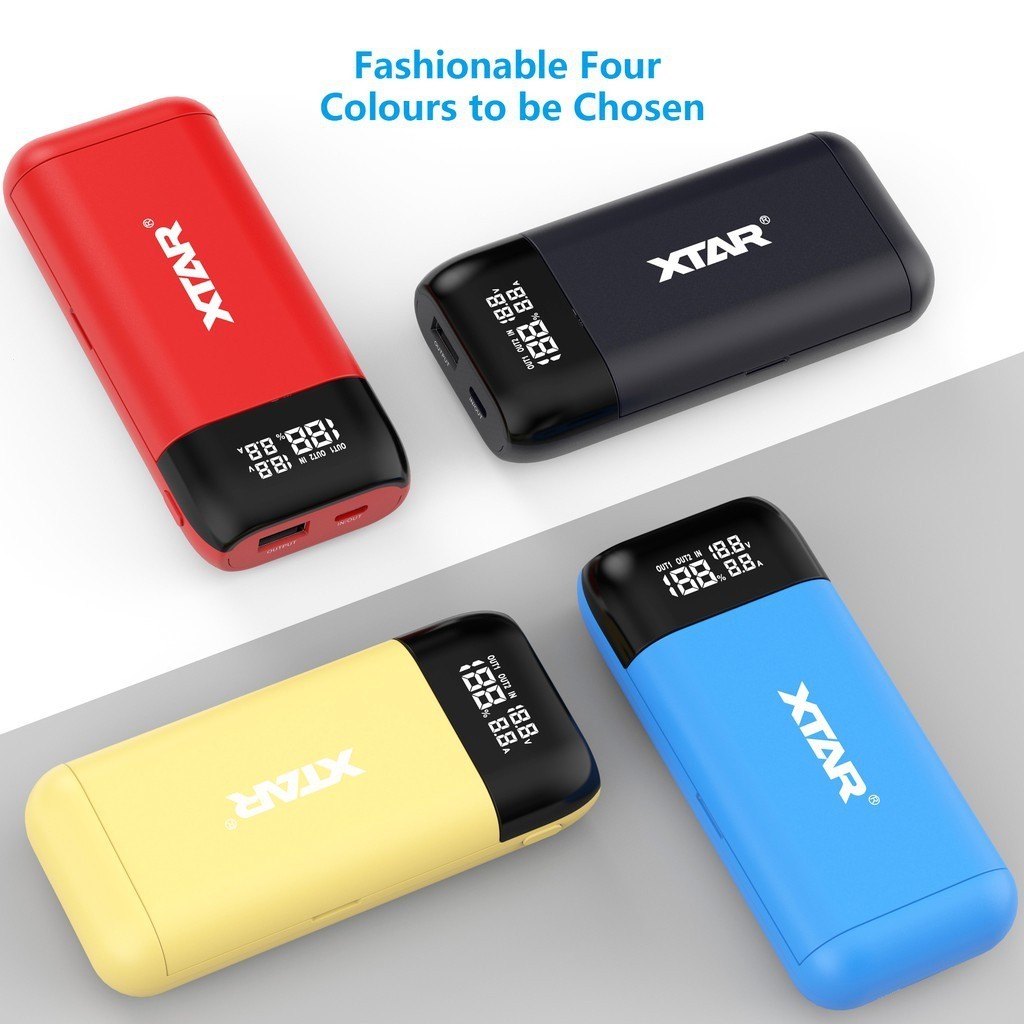 Xtar 2023 เวอร์ชั่นใหม่ pb2s pb2sl TYPE-C Fast Dual 18650 & 21700 ที่ ...