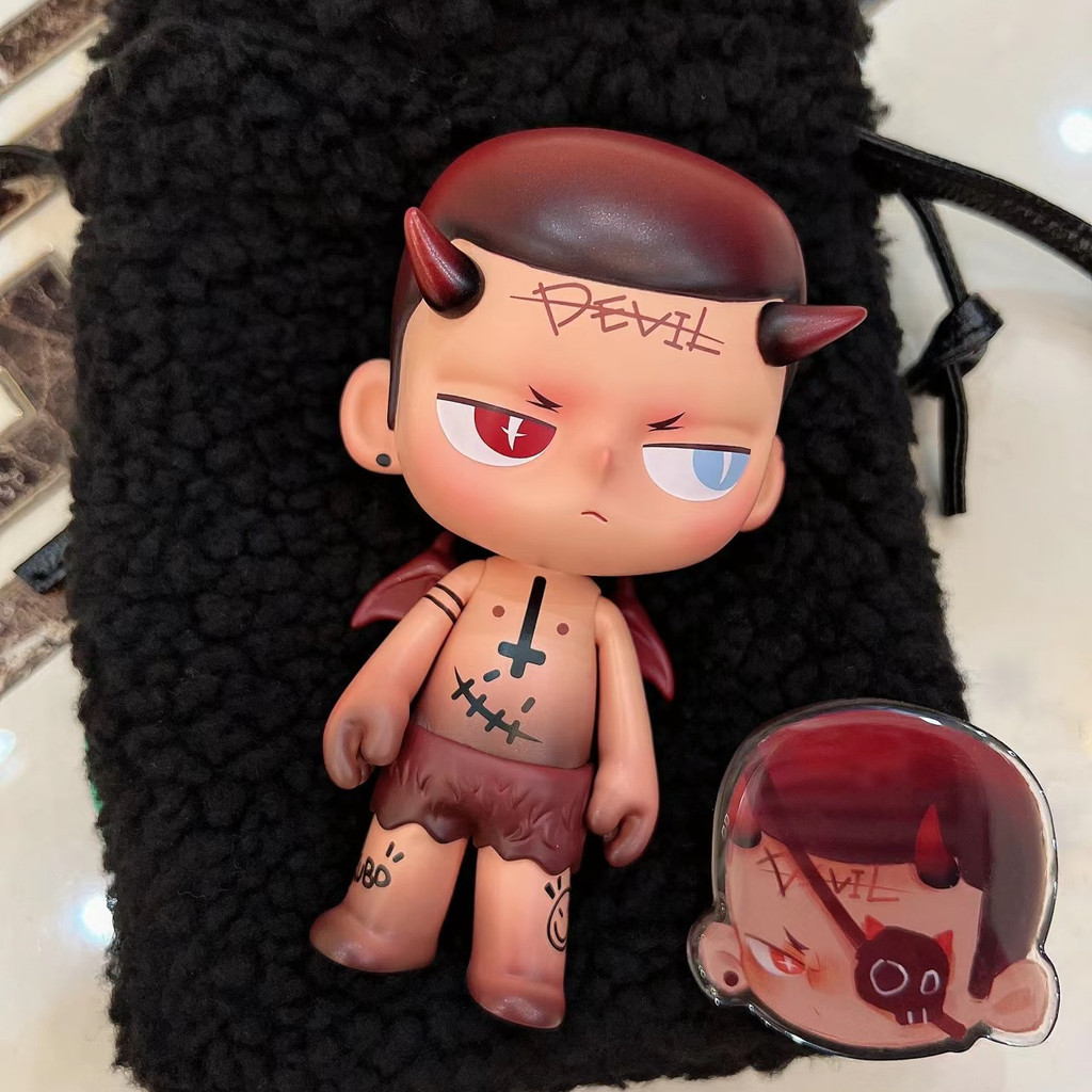 【ของแท้】POPMART Kubo The Angel & Devil ตุ๊กตาฟิกเกอร์ ขนาดใหญ่ ...