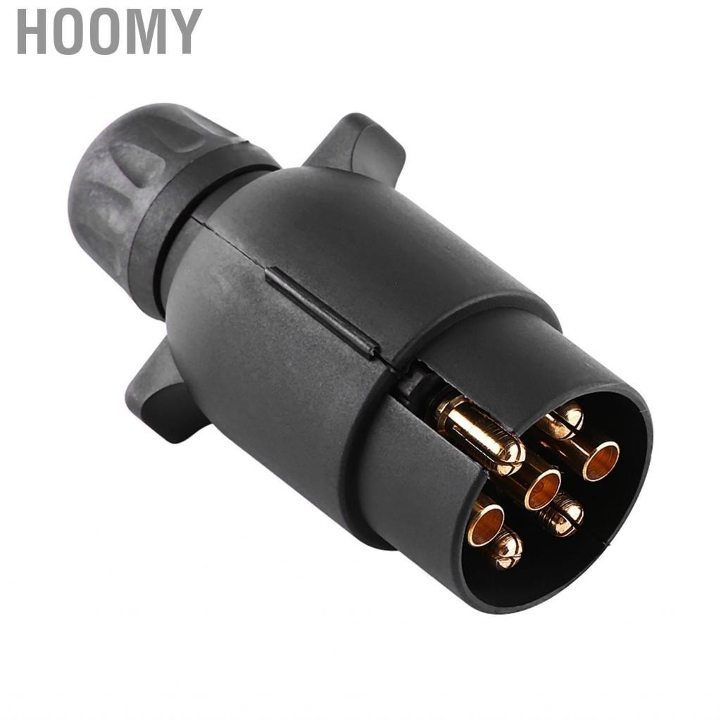Hoomy 12V 7 Pin Electric Trailer Plug Connector N-Type Plastic 7-Pole ...