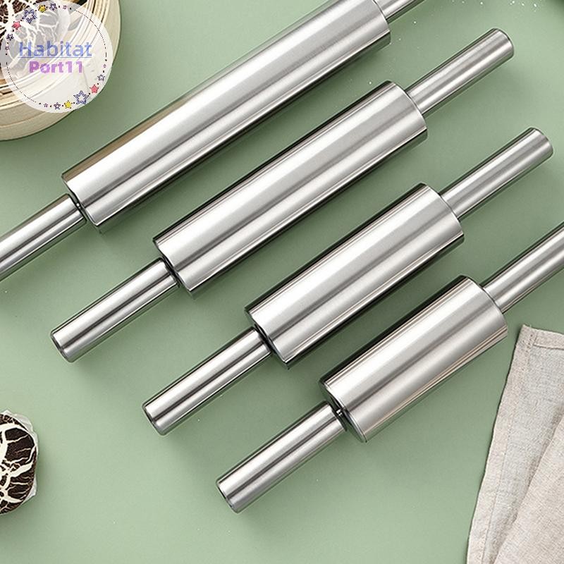 Habitatport 1PC สแตนเลส Stick Craft Rolling Pin ม้วน Non Baking ...