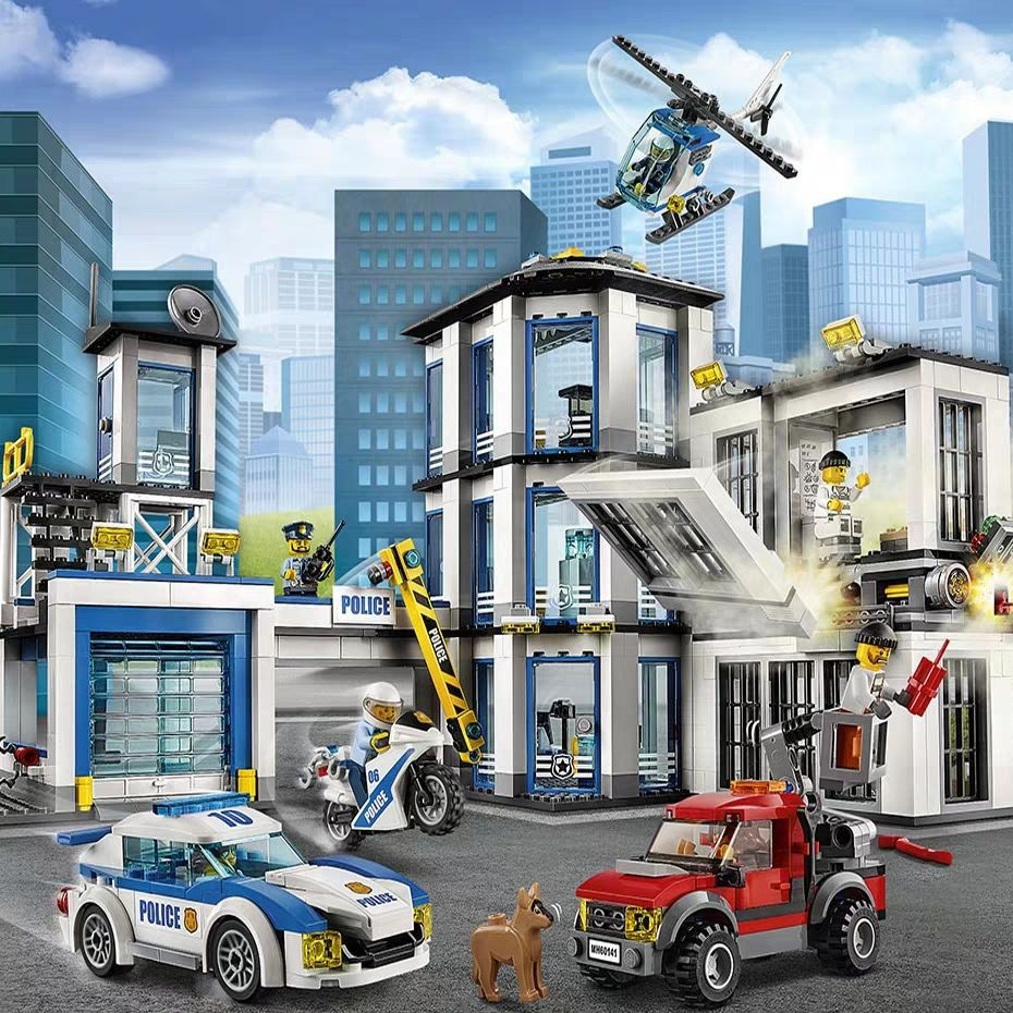 ใช้งานร่วมกับ Lego Police Fire Station Mobile Command Center Mountain ...