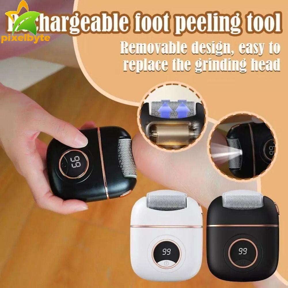 Pixelbyte Rupture Skin Trimmer, Digital Display Safe Electric Feet ...