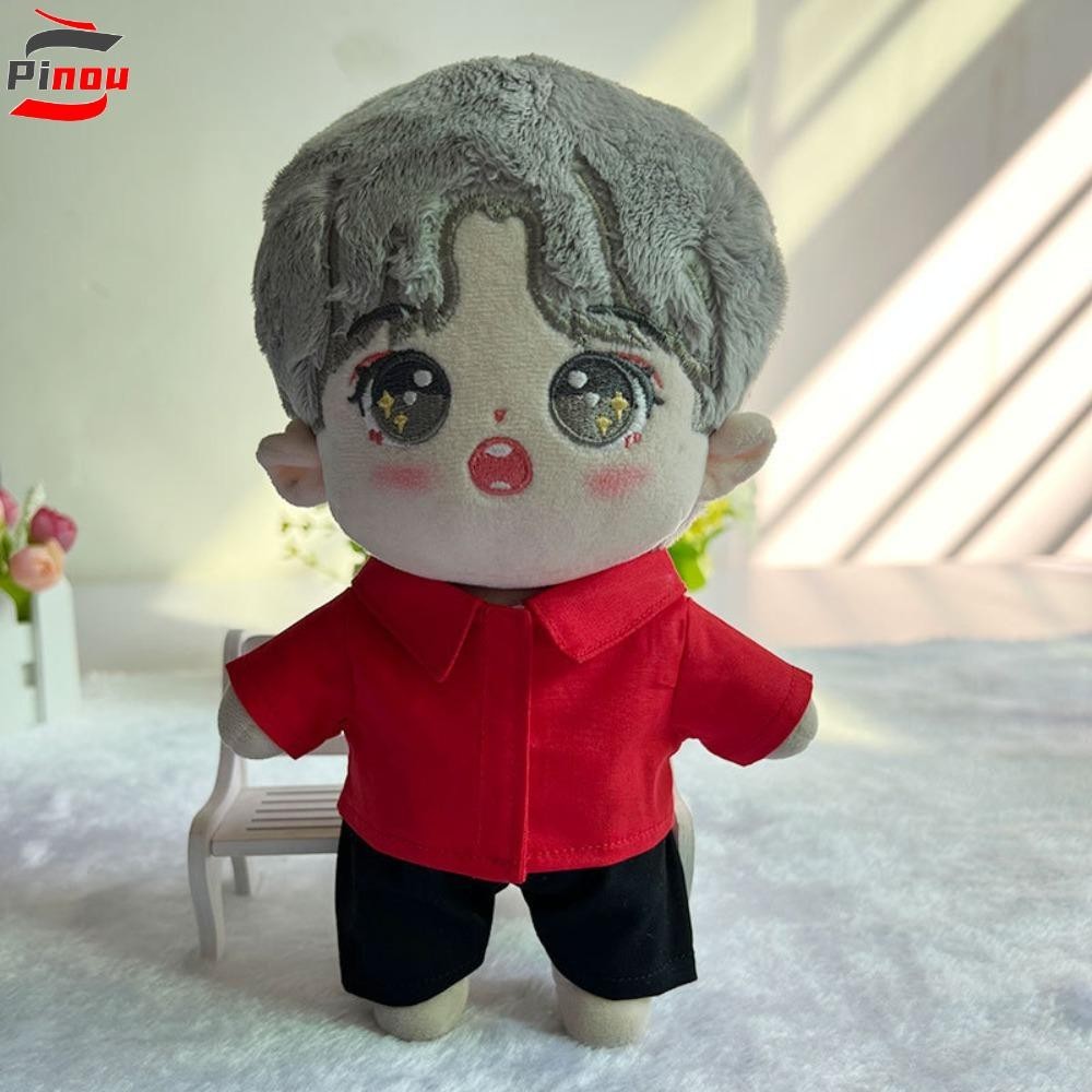 Pinou เสื้อเชิ้ตลําลอง ผ้าฝ้าย ขนาดมินิ สีพื้น สําหรับตุ๊กตาไอดอล 10 15 ...