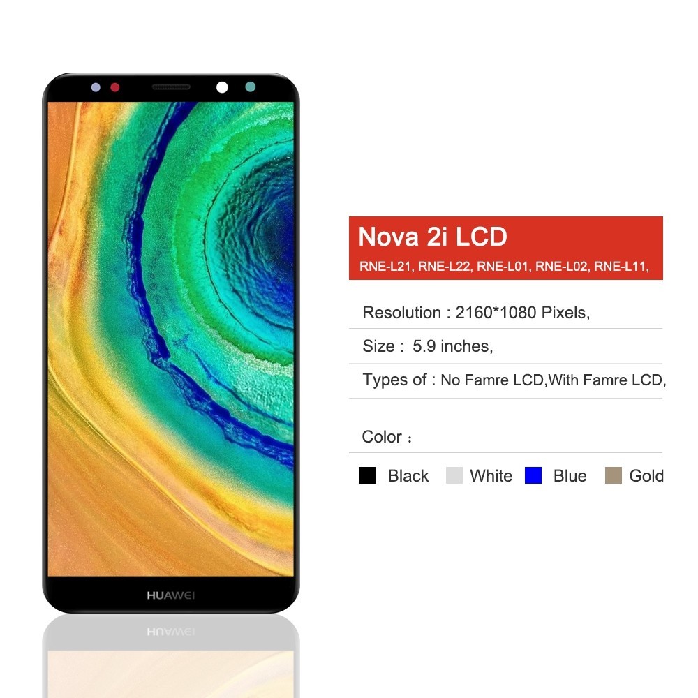 ORIGINAL LCD with Frame for HUAWEI Nova 2i RNE-L21 RN3-L22/ Mate 10 ...