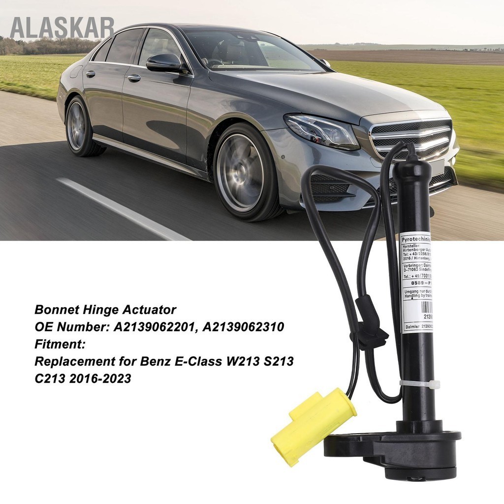 ALASKAR 1 คู่ซ้ายขวา Bonnet บานพับ Actuator A2139062201 Hood Crash ...