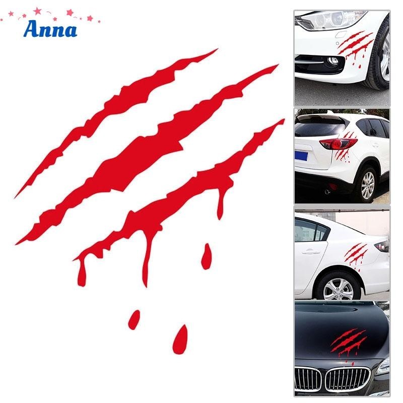 【Anna】Headlight Car Sticker Decal Scratch Sticker Claw Marks Stripe ...