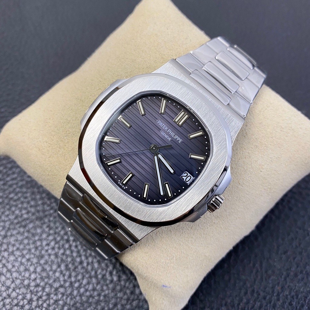 Patek Philipp Nautilus Swiss Automatic Chain Up Movement Sapphire Glass ...