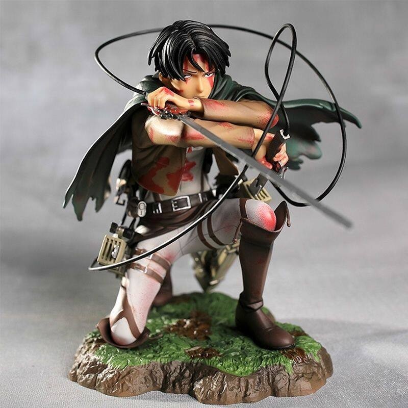 รุ่น attack on titan Levi 1/7 16 ซม.โจมตีบนไททันรูป Levi·Ackerman ของเล่นศิลปะ*&-* | Shopee Thailand
