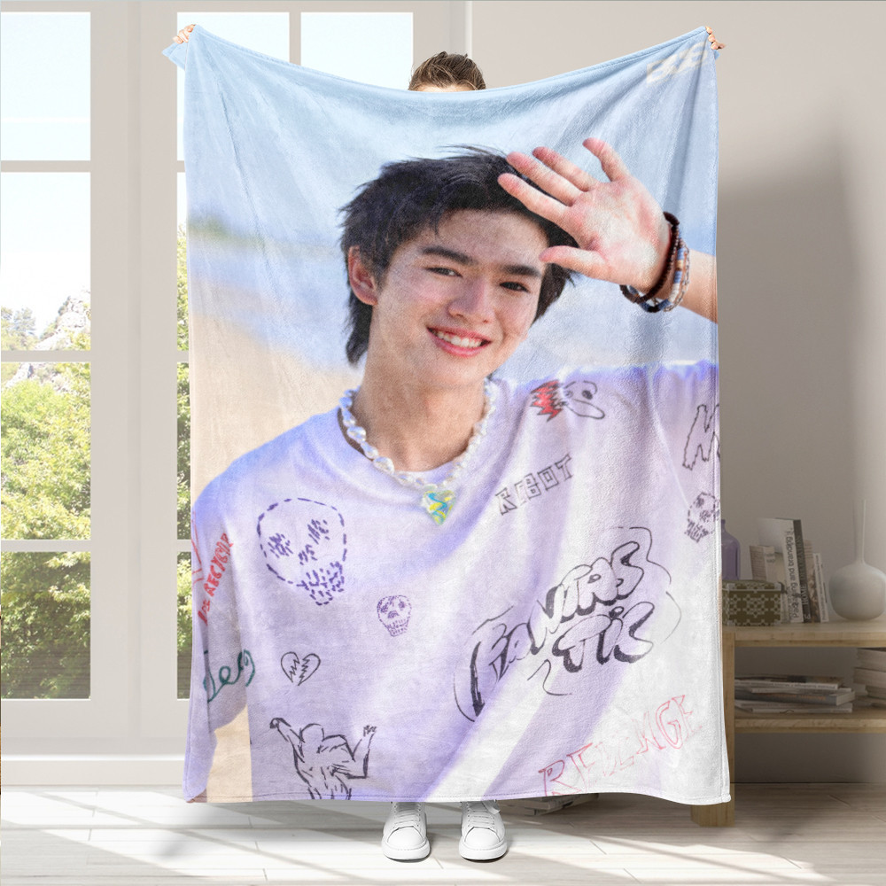 Tpop BUS Because of You I Shine ผ้าห่ม ผ้าฟลีซ ผ้าสักหลาด พิมพ์ลายด้าน ...