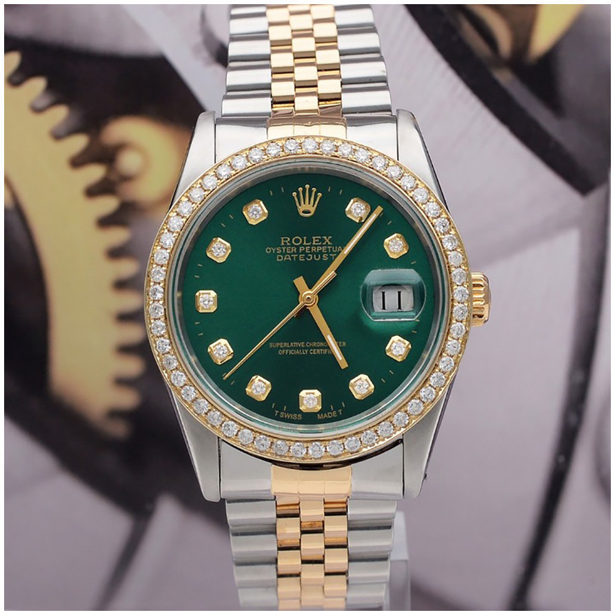 Rolex 520 คู่สไตล์ Rolex Log Automatic Mechanical นาฬิกาผู้ชาย 16233 ...
