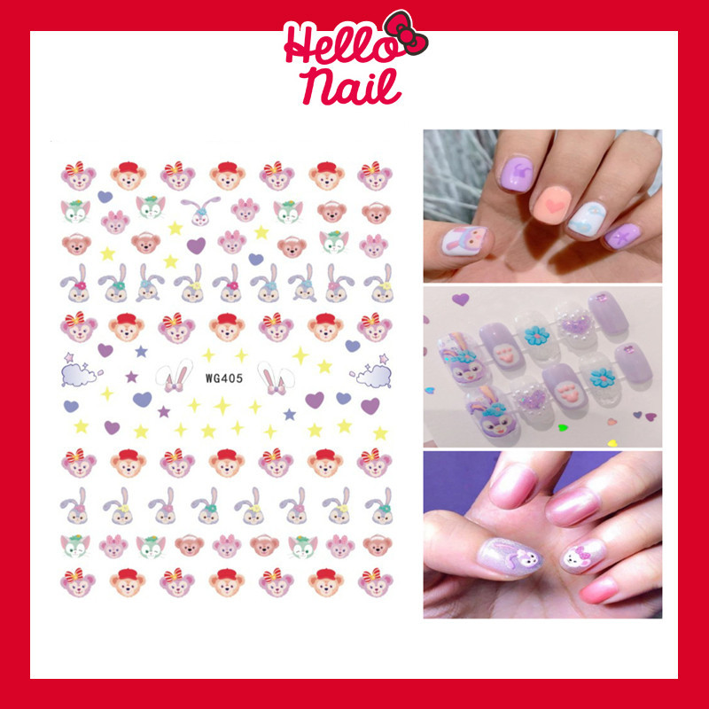 สติ๊กเกอร์ติดเล็บ 3D Stella Lou สเตลล่า สติ๊กเกอร์แต่งเล็บ Sticker ...