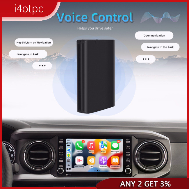 I4otpc อะแดปเตอร์ไร้สาย Android 13.0 สําหรับ Carplay Android ซอฟต์แวร์ติดตั้งไว้ล่วงหน้า ...