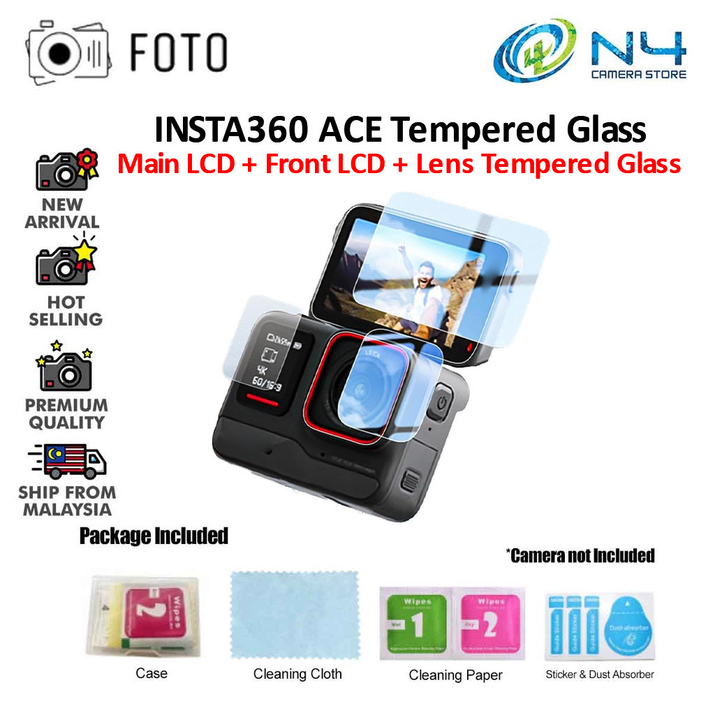 Insta360 ACE / ACE PRO LCD กระจกนิรภัย Ultra-Thin LCD Optical Glass ...