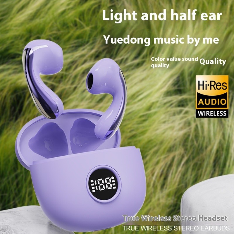 Tzuzl LX04 หูฟังอินเอียร์บลูทูธไร้สาย TWS บลูทูธ 5.3 ENC หน้าจอ LED ...