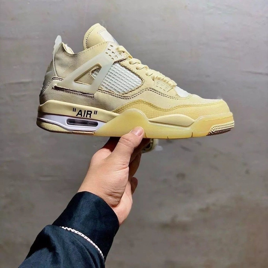 โปรโมชั่น Joe 4 AJ4 สีขาว Wings XOW ร่วมมือ AJ4 สีขาว Sail รองเท้า ...